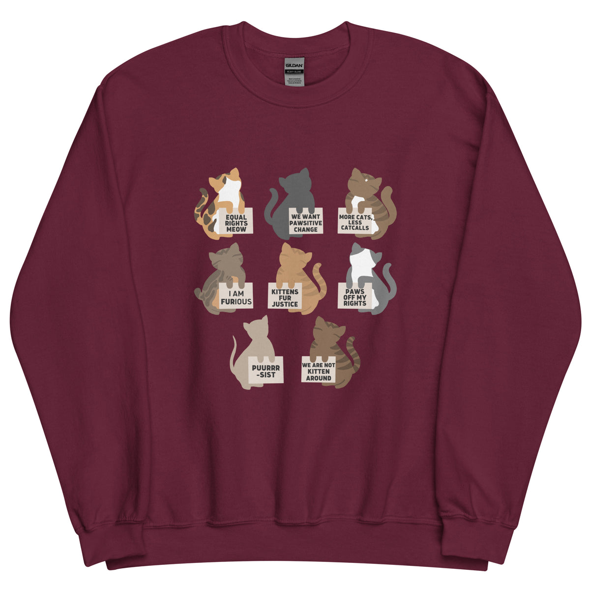 Protesting Cats Sweatshirt – It's Madison Ryan
